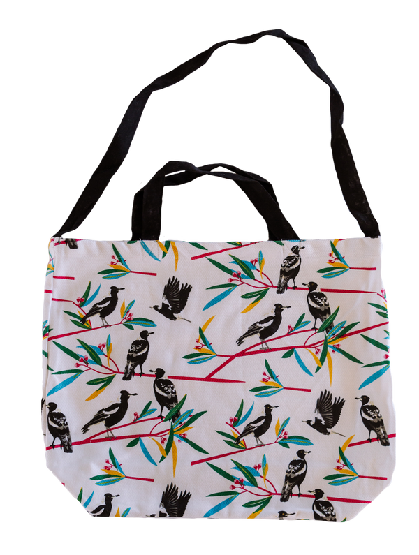 Cotton Tote Bag - Magpies - Allgifts Australia